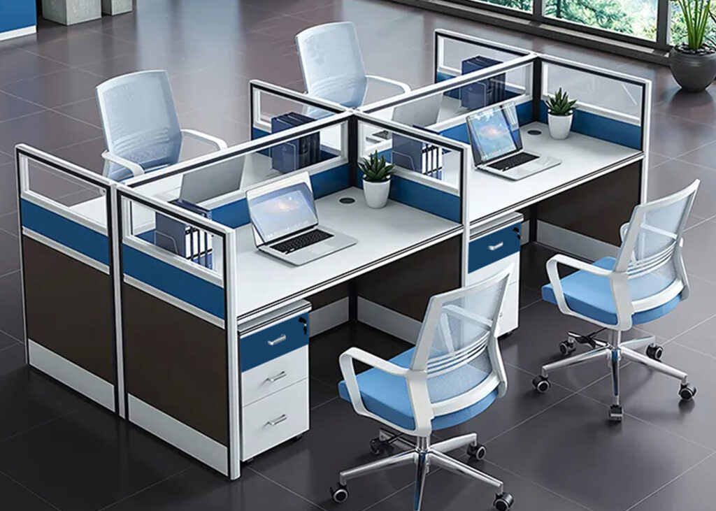 Four way modular office workstation - Lokoo - workstations