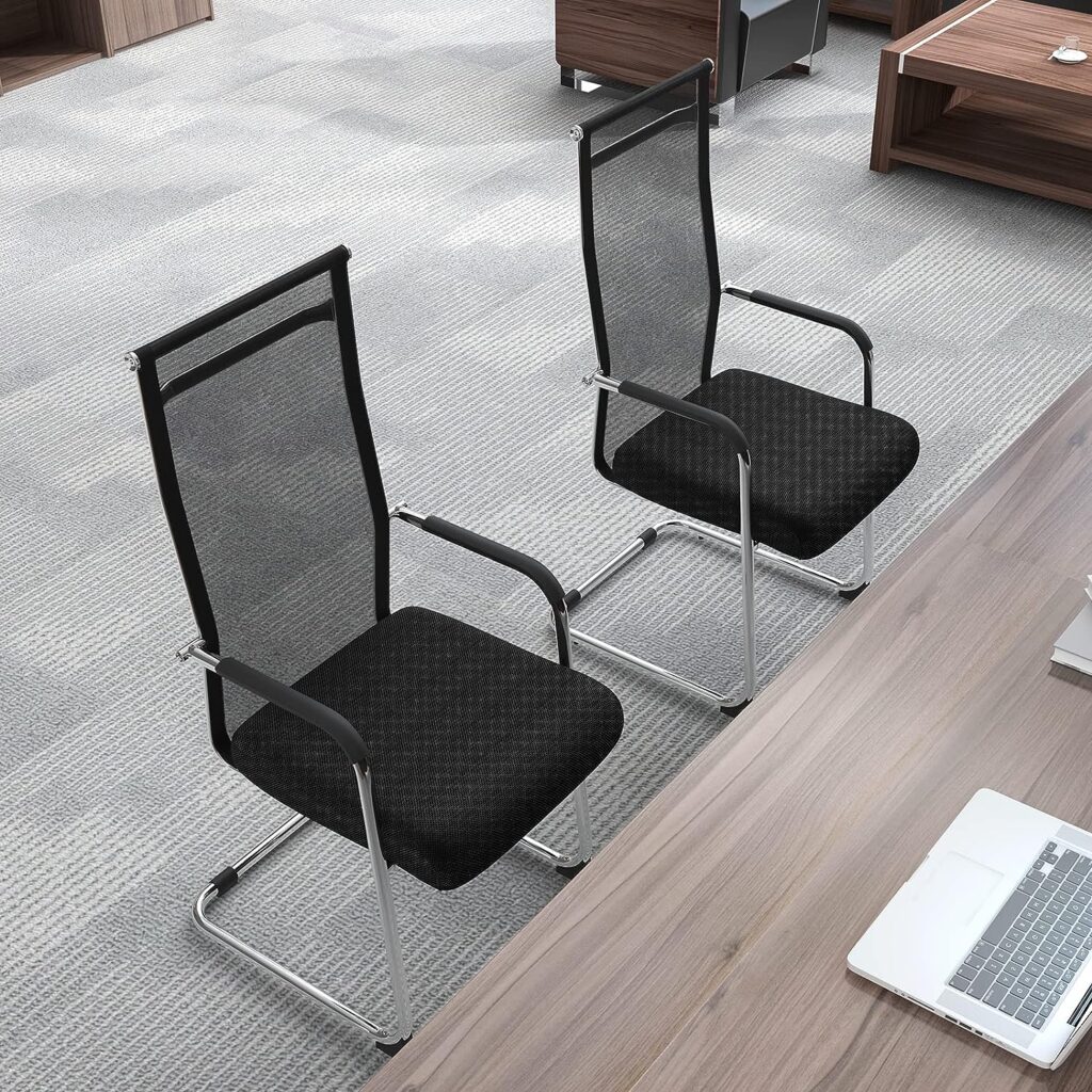Mesh-back office visitor seats - Lokoo | Office Seats