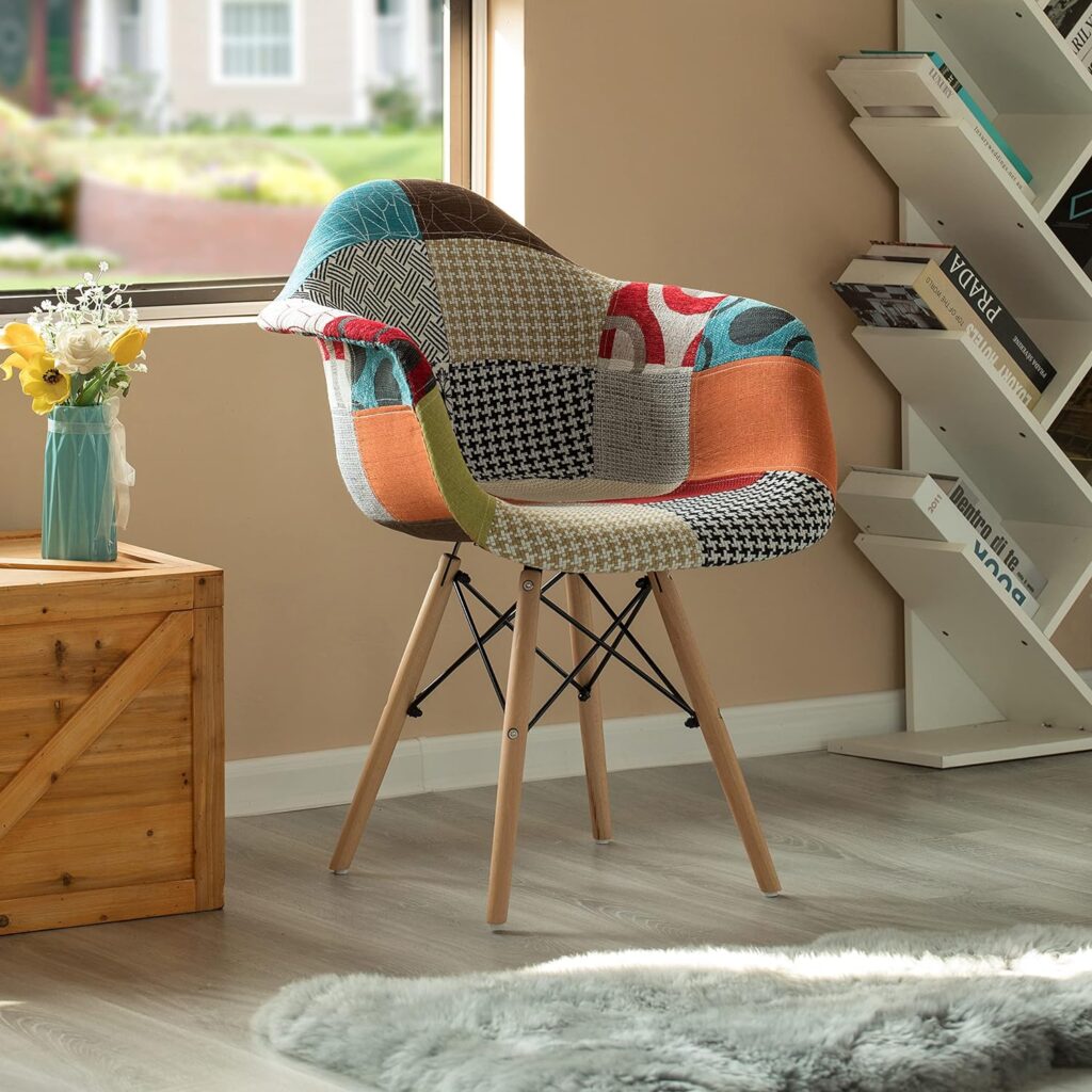 Arm Rest Patch Work Chair - Lokoo - Home chair collections